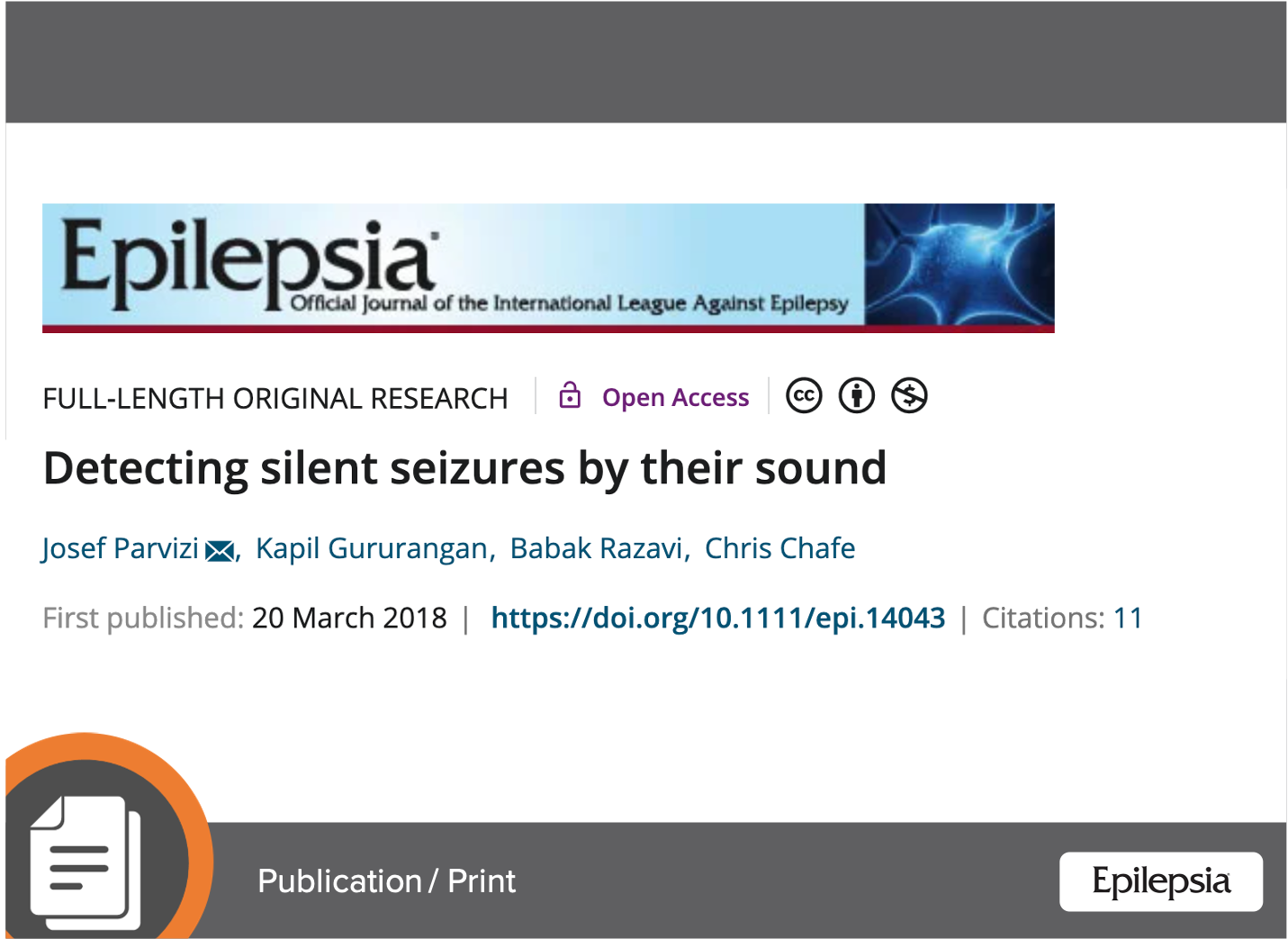 Brain Stethoscope Study Manuscript: Detecting Silent Seizures By Their ...