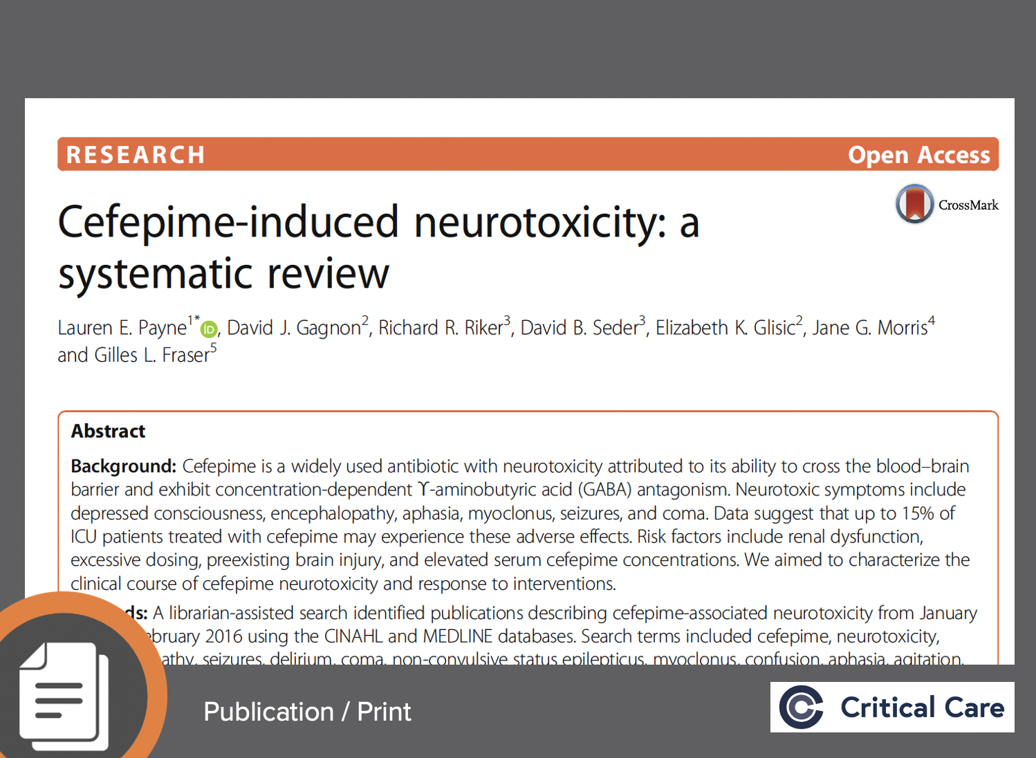 Cefepime-Induced Neurotoxicity: A Systematic Review - Ceribell
